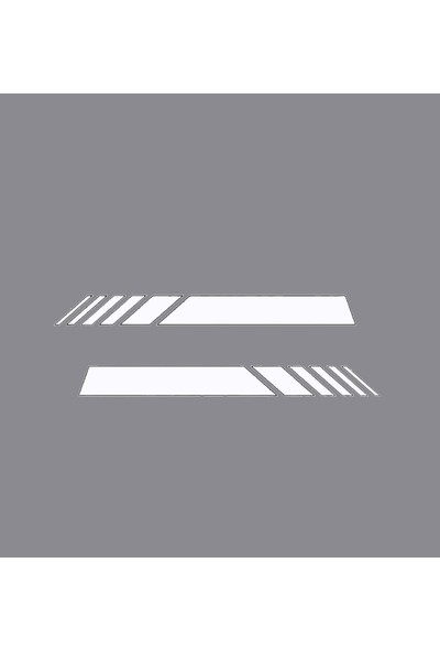 Yan Ayna Şerit Sticker 2 Adet 20*3 cm