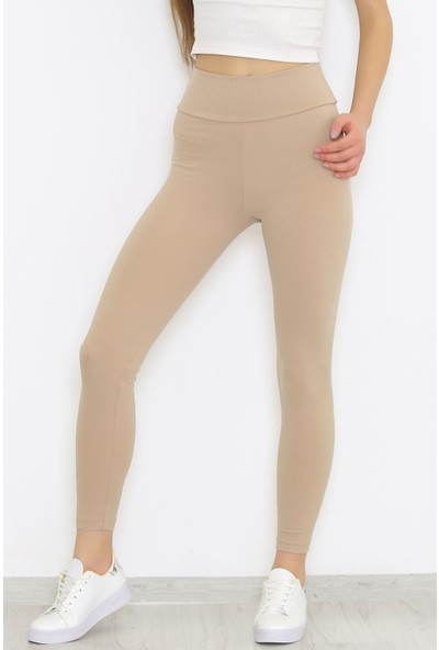 Bkmc Fitilli Tayt Bej Bkmc Fitilli Tayt Bej