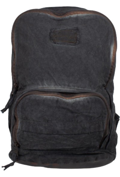 Old Cotton Cargo Unisex Sırt Çantası 5025 Siyah Renk -30*45*25 cm