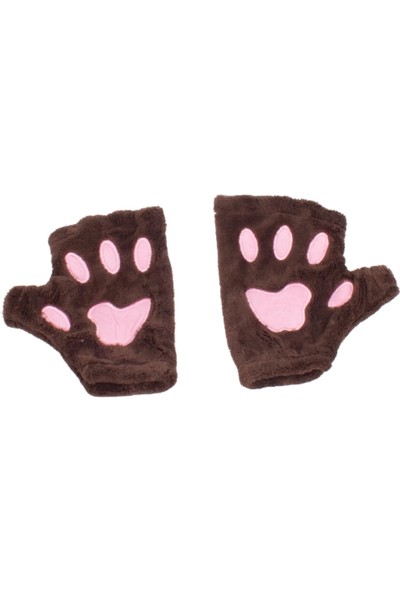 Afillix Concept Kahverengi Pati Tasarım Parmak Ucu Açık Eldiven Afillix Concept Kahverengi Pati Tasarım Parmak Ucu Açık Eldiven