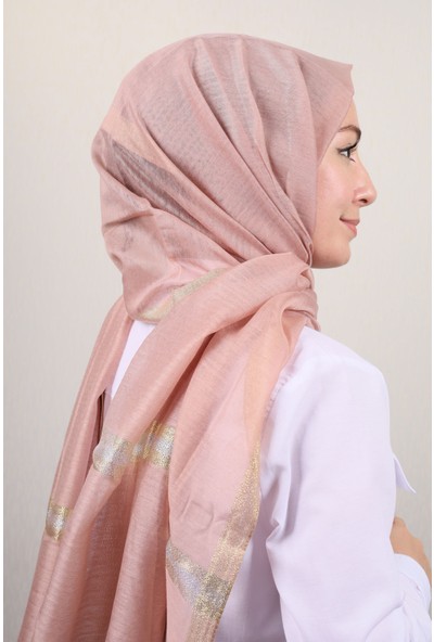 Emproyal Düz Renk Sim Çizgili Star Şal - Desen-03 - Renk-11