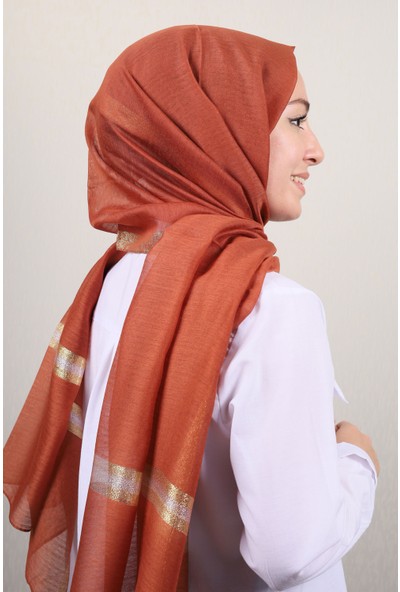 Emproyal Düz Renk Sim Çizgili Star Şal - Desen-03 - Renk-02