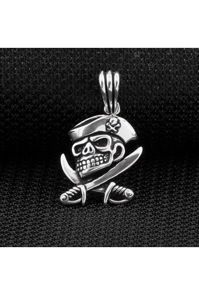 Takı925 Korsan Temalı 925 Ayar Gümüş Kolye Ucu