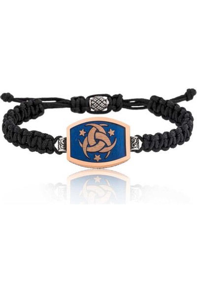 Gumush Gümüş Teşkilat-I Mahsusa Makrome Erkek Bileklik