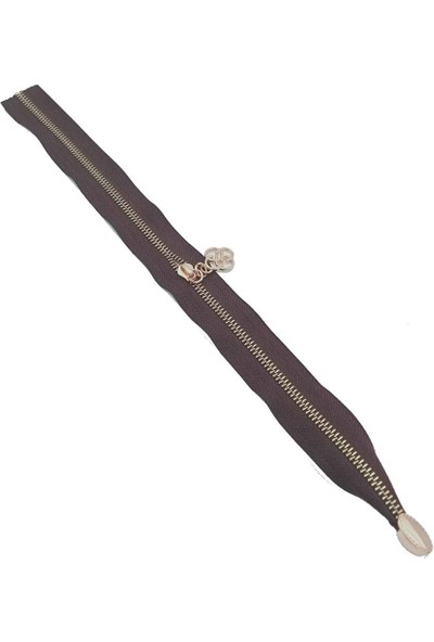 Angel Çanta Aksesuar Tek Stoplu 45 cm Fermuar Light Gold Metal Kahverengi Renk Angel Çanta Aksesuar Tek Stoplu 45 cm Fermuar Light Gold Metal Kahverengi Renk