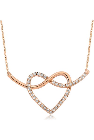 Gumush Gümüş Sonsuzluk Kalp Kadın Kolye Gumush Gümüş Sonsuzluk Kalp Kadın Kolye