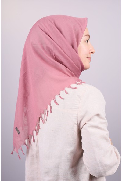 Firuze Star Düz Renk Sökme Boncuklu Tülbent - Desen-04 - Renk-10