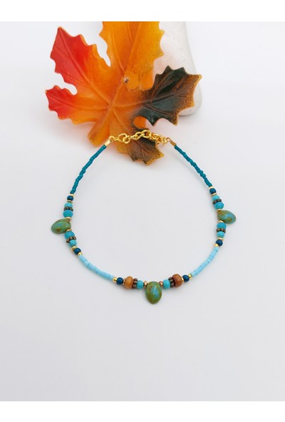 Takı Tokacınız El Yapımı Çek Camı Kadın Halhal