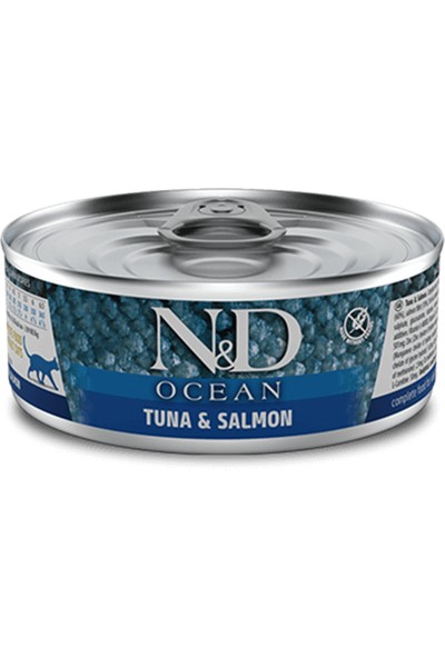 N&D Nd Ocean Tahılsız Ton Somon Yetişkin Yaş Mama 80 gr x 12 Adet