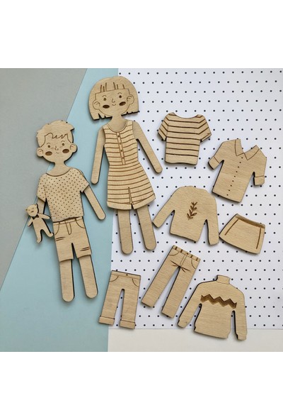 Ahşap Bebek | Bebek Giydirme | Kıyafet Giydirme Oyunu Ahşap Bebek | Bebek Giydirme | Kıyafet Giydirme Oyunu