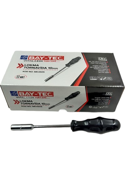 Komodo Bay-Tec Lokma Tornavida 10MM 12 Adet Komodo Bay-Tec Lokma Tornavida 10MM 12 Adet