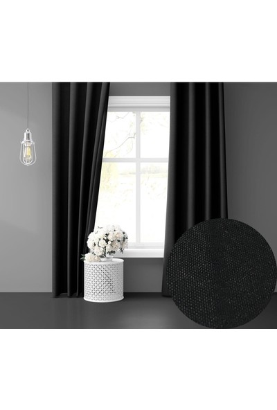 Perle Home Daily Series Siyah Rengi Fon Perde Perle Home Daily Series Siyah Rengi Fon Perde
