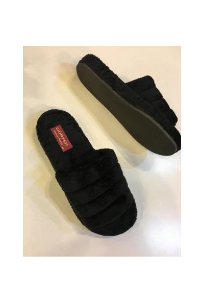 Gürter Ev Terliği Eva Siyah Önü Açık