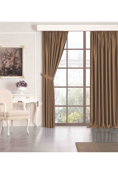 Perle Quartz Blackout Series Camel Rengi Karartma Güneşlik Perde Perle Quartz Blackout Series Camel Rengi Karartma Güneşlik Perde