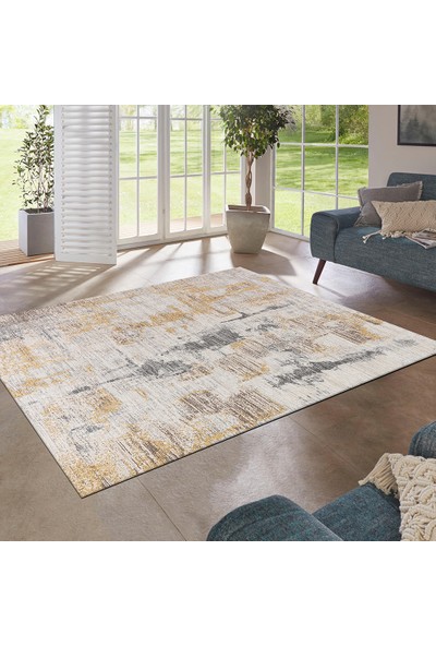 Estiva Home Modern Polyester Krem Krem Oda Halısı Garden 01643A Estiva Home Modern Polyester Krem Krem Oda Halısı Garden 01643A