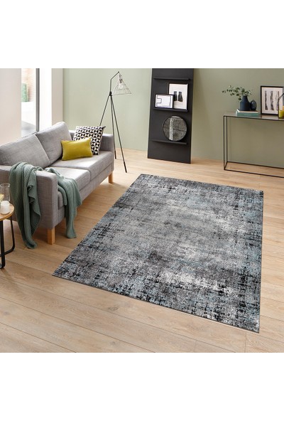 Estiva Home Modern Polyester Mavi Oda Halısı South 0163Ea