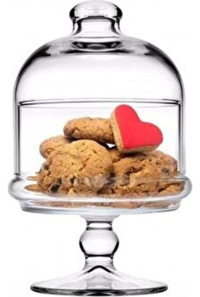 Paşabahçe Cam Kurabiyelik Çerezlik Şekerlik Ayaklı