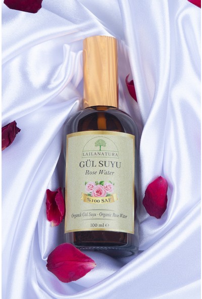 Lailanatura Organik Gül Suyu %100 Saf ve Doğal 100 ml