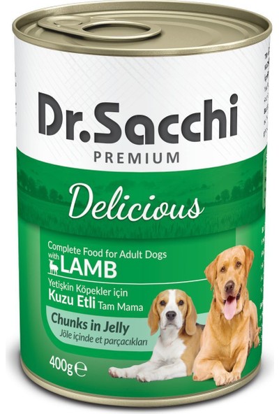 Dr. Sacchi Dr.sacchi Konserve Köpek Kuzu Etli 400GR Dr. Sacchi Dr.sacchi Konserve Köpek Kuzu Etli 400GR