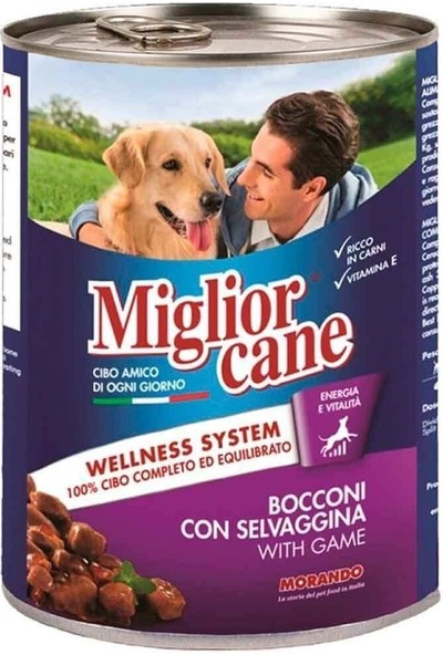 Miglior Av Hayvanı Taneli Köpek Konserve 405 gr 12'li Miglior Av Hayvanı Taneli Köpek Konserve 405 gr 12'li