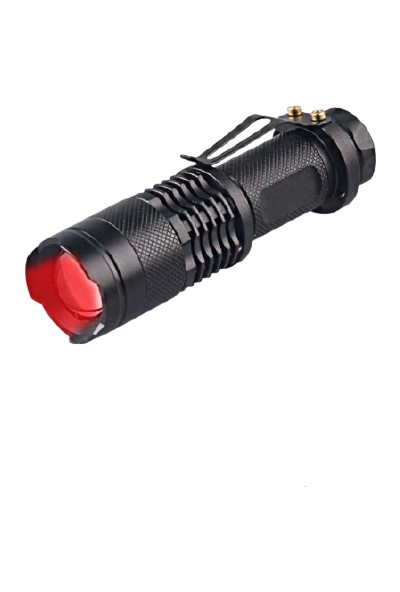 Charge Wuben 300LM Zumlanabilir 3W LED 625NM Kırmızı Işıklı Feneri 50M