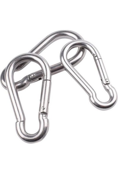 Yelbey Karabina Yaylı Galvanizli 10 Adet 6 mm - 8 mm - 10 mm Yelbey Karabina Yaylı Galvanizli 10 Adet 6 mm - 8 mm - 10 mm