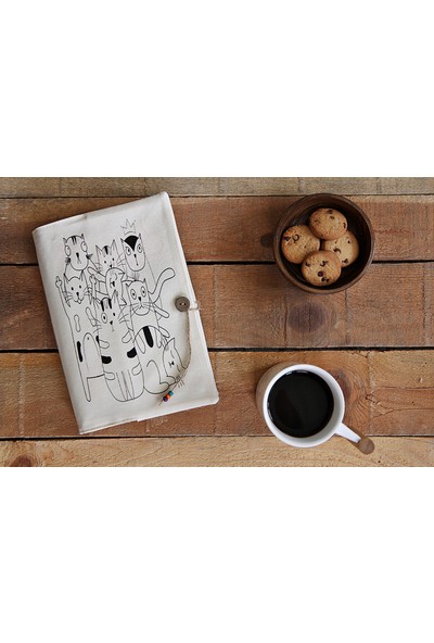 Kitap Kılıfı - Kediler