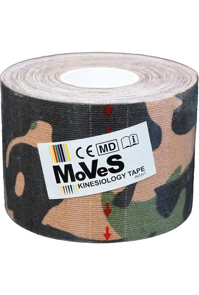 Moves Mvs Moves Kinesio Tape Yeşil Kamuflaj Moves Mvs Moves Kinesio Tape Yeşil Kamuflaj
