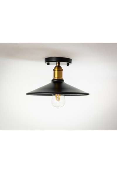 Riolight Retro Tekli Metal Plofonyer Avize Şapka Çapı: 22CM Riolight Retro Tekli Metal Plofonyer Avize Şapka Çapı: 22CM