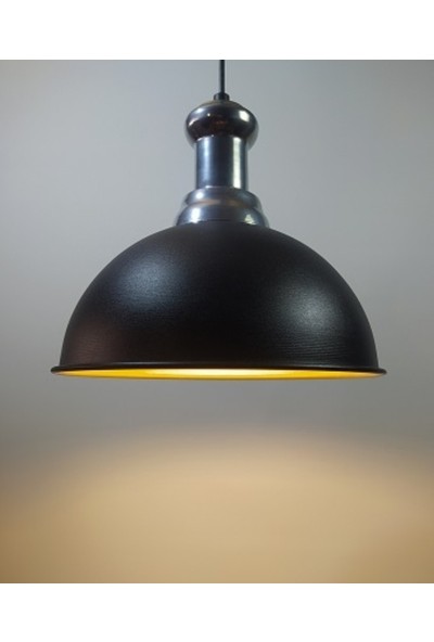 Riolight Retro Tekli Metal Sarkıt Avize Çap: 30CM Riolight Retro Tekli Metal Sarkıt Avize Çap: 30CM
