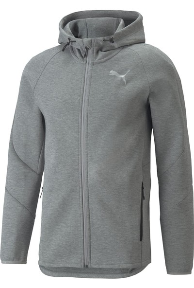 Puma Evostripe Full-Zip Hoodie Erkek Günlük Ceket 84740103 Gri