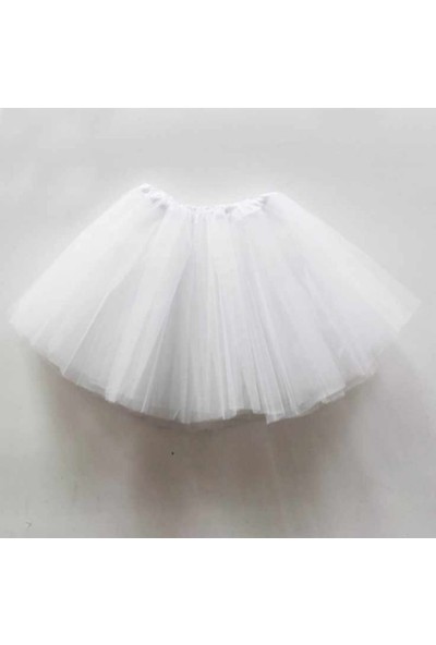 Hmz Giyim Kız Çocuk Özel Gün Beyaz Tütü Etek
