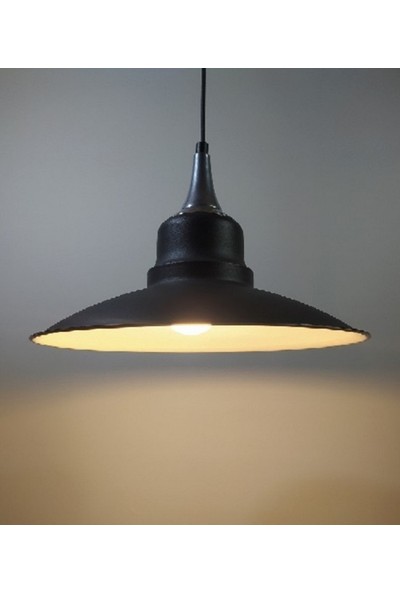 Riolight Retro Tekli Metal Sarkıt Çap: 30CM Riolight Retro Tekli Metal Sarkıt Çap: 30CM