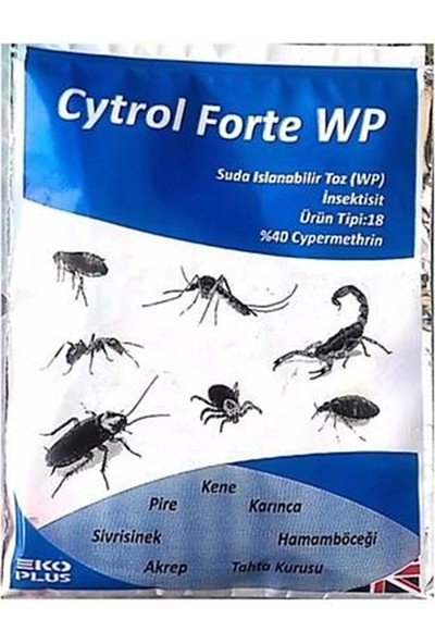 (20 Gram) Cytrol Forte (Akrep, Örümcek, Pire ve Tüm Haşereler Için Tavsiye Edilir (20 Gram) Cytrol Forte (Akrep, Örümcek, Pire ve Tüm Haşereler Için Tavsiye Edilir
