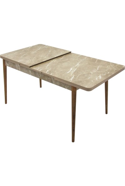 Creatıve Gold Açılır Kelebek Masa Mutfak Yemek Masası Kahverengi Creatıve Gold Açılır Kelebek Masa Mutfak Yemek Masası Kahverengi