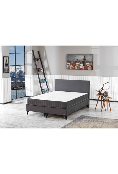 İpek Mobilya Ecostil Set ( Baza + Başlık + Yatak )