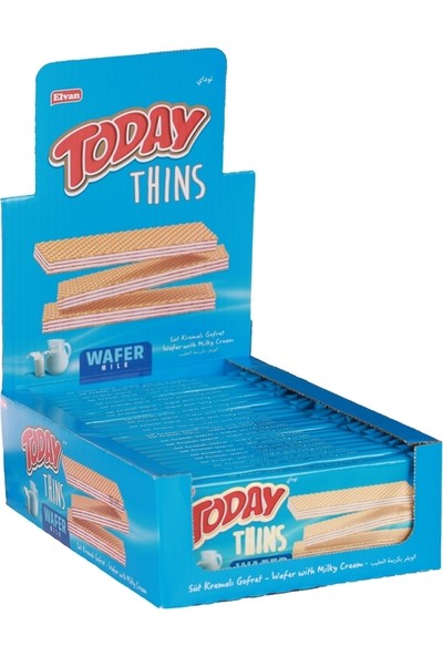 Elvan Today Thins Gofret Sütlü 65 gr x 24'lü