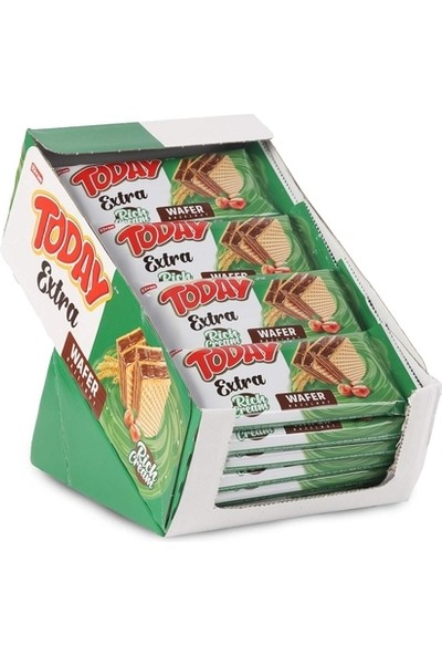 Elvan Today Extra Bol Kremalı Fındıklı Gofret 50 gr x 24’lü