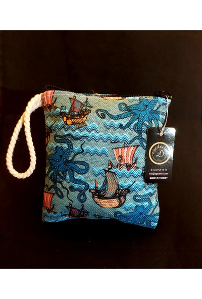 Ege Derimi Bayan Rengarenk Kaliteli Baskılı El Cüzdanı