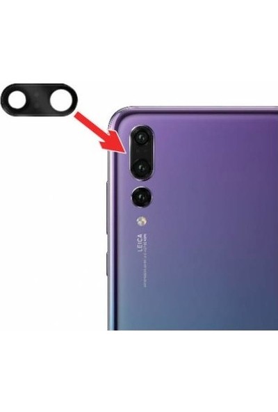 OEM Huawei P20 Pro Arka Kamera Camı Lens