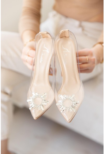 Shoebellas Emma Nude Kadın Topuklu Ayakkabı Shoebellas Emma Nude Kadın Topuklu Ayakkabı
