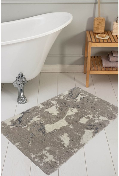 Villager & Son Banyo Paspası 60X90 cm Bej Renk Desenli