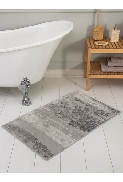 Villager & Son Banyo Paspası 60X90 cm Gri Renk Desenli