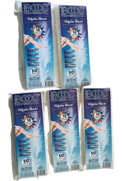 Boos Professional 10 Metre Dilimli Ağda Bezi 5 Adet Boos Professional 10 Metre Dilimli Ağda Bezi 5 Adet