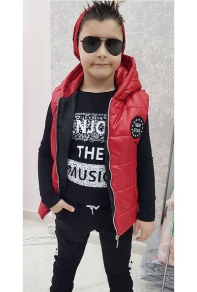 Nisay Kids Erkek Çocuk Yelek Sweat Eşofman Takım 3 Parça Nisay Kids Erkek Çocuk Yelek Sweat Eşofman Takım 3 Parça