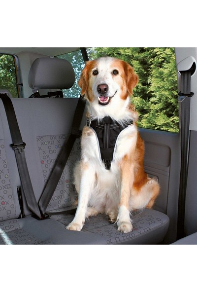 Trixie Köpek Emniyet Kemeri ve Göğüs Tasması M:50-65 cm Siyah