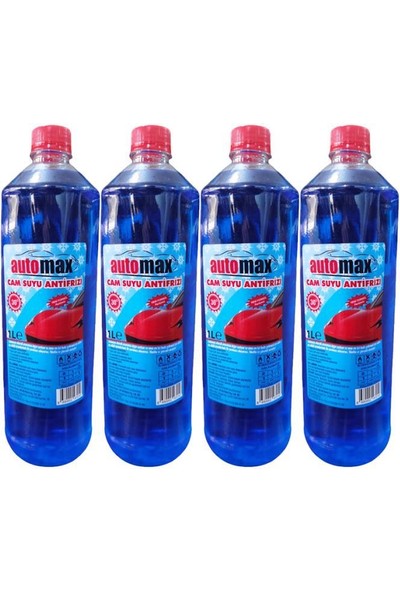 Automax -30 Derece Antifirizli Cam Suyu 1 Lt 4`lü Paket Automax -30 Derece Antifirizli Cam Suyu 1 Lt 4`lü Paket