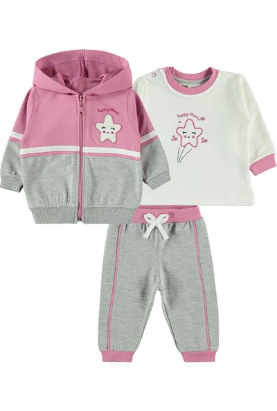 Civil Baby Kız Bebek 3'lü Takım 6-18 Ay Lila