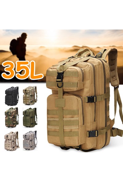 Generic 35L Su Geçirmez Sırt Çantası Erkekler Taktik Omuz Çantası Açık Seyahat Kamp Yürüyüş Tırmanma Çantası (Yurt Dışından) Generic 35L Su Geçirmez Sırt Çantası Erkekler Taktik Omuz Çantası Açık Seyahat Kamp Yürüyüş Tırmanma Çantası (Yurt Dışından)