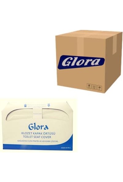 Glora Klozet Kapak Örtüsü 200'LÜ (1 Koli 10 Paket) Glora Klozet Kapak Örtüsü 200'LÜ (1 Koli 10 Paket)